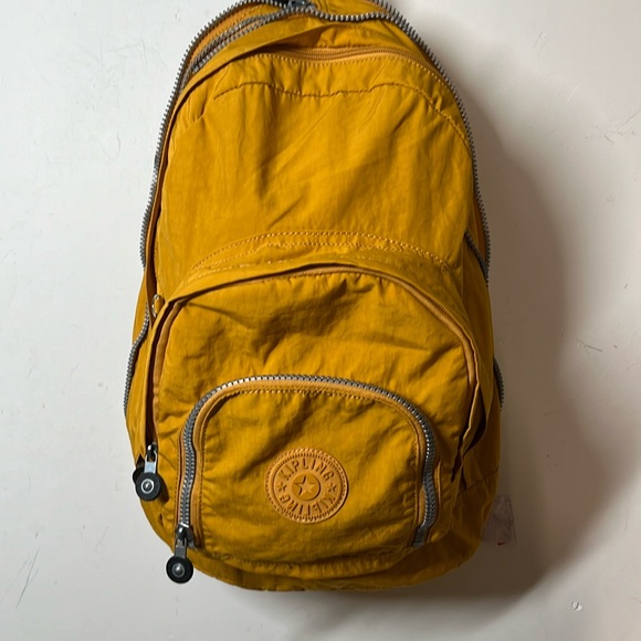 Kipling | Bags | Kipling Harper Backpack Expandable Warm Yellow Mustard ...